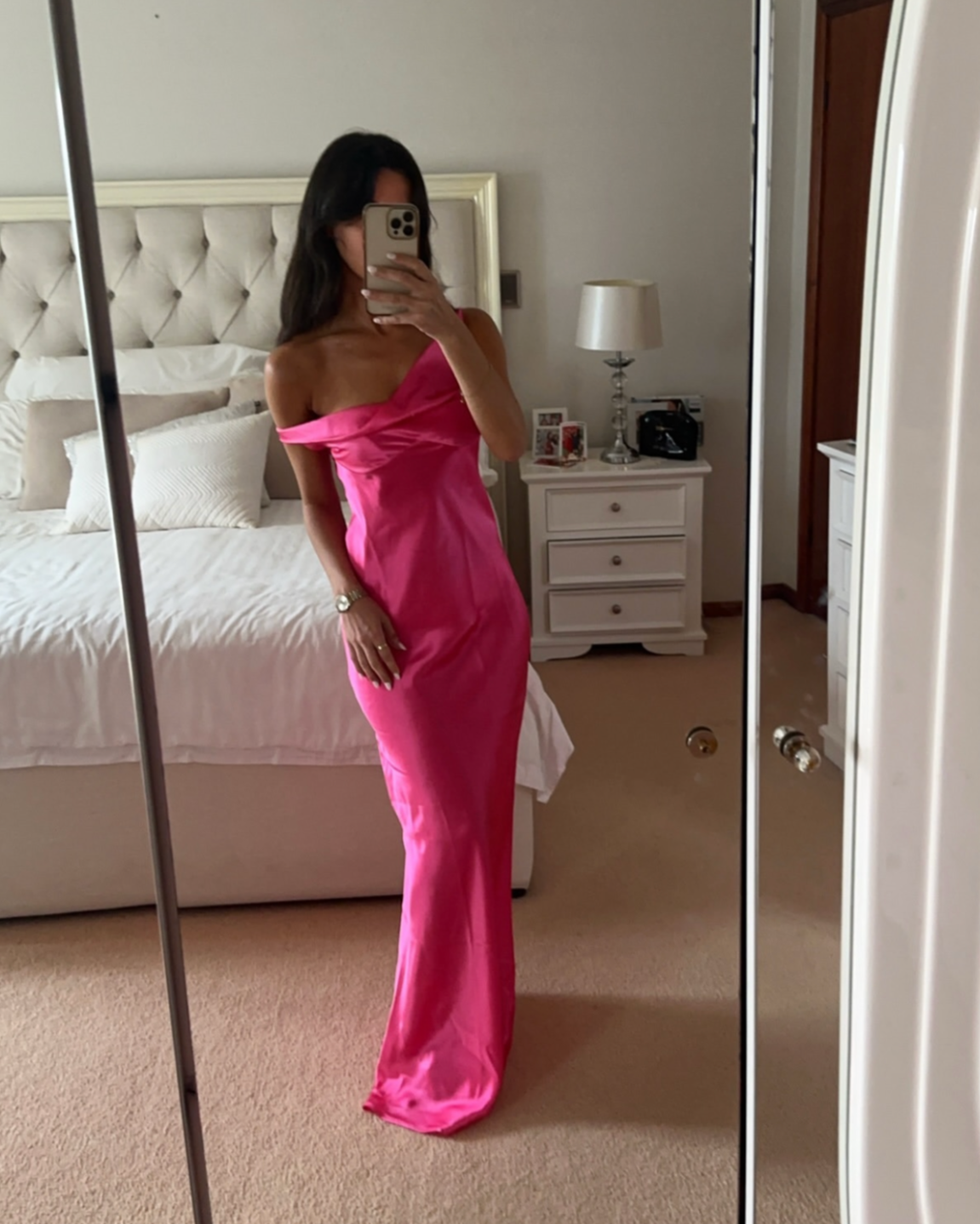 Natalie Rolt Pink Maxi – CNB Dress Hire